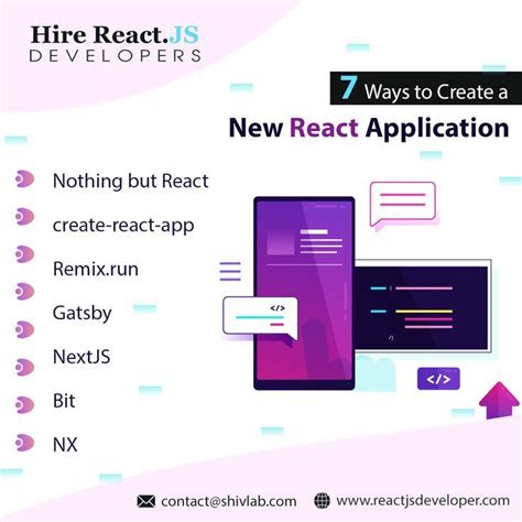 7 Ways To Create A New React Application For User Interface React