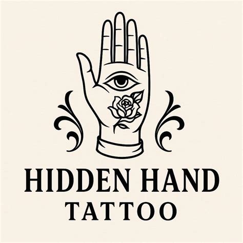 Entry 8 By Sekhu6 For Hidden Hand Tattoo Shop Logo For Exciting