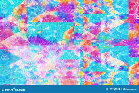 Abstract Technology Collage Background Stock Illustration