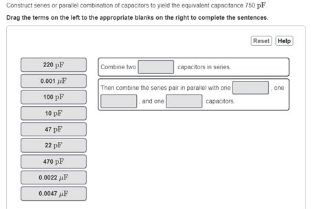 Solved Construct Series Or Parallel Combination Of
