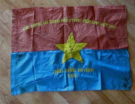 Viet Cong Vc Nlf 1969 Da Nang Chien Thang Means Victoryliberate Flag