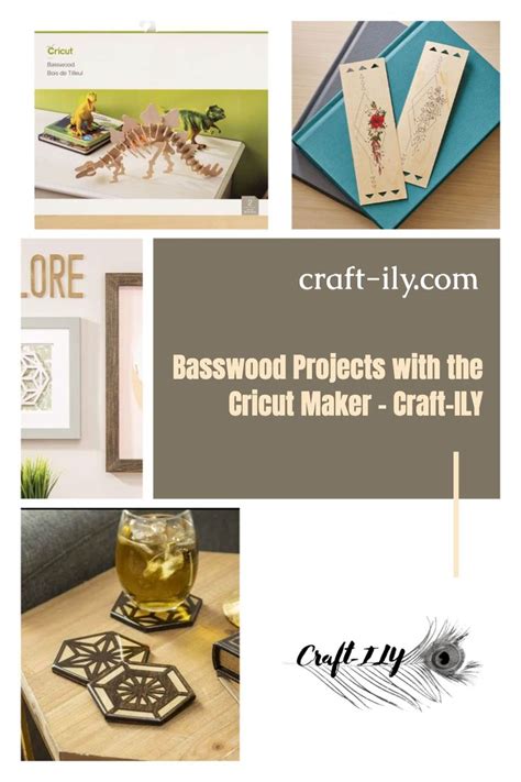 Basswood Projects With The Cricut Maker Craft Crafts