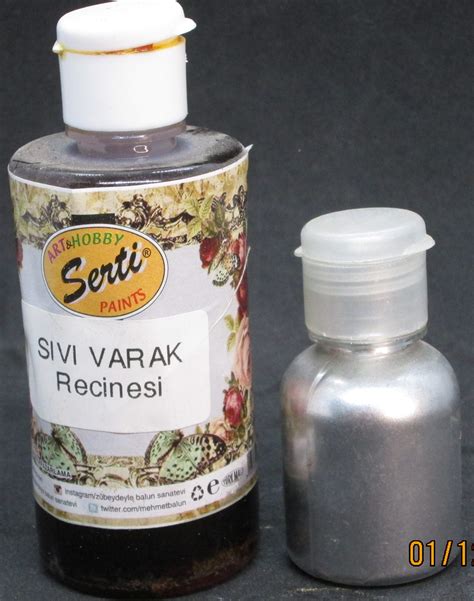 Sivi Varak Solvent Bazli GÜmÜŞ 110 Ml ReÇİne 30 Ml GÜmÜŞ Tozu Tr