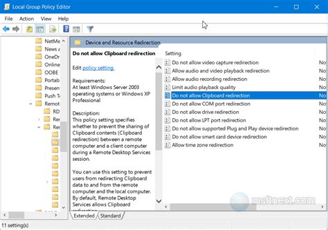 RDP Clipboard Copy And Paste Is Not Working