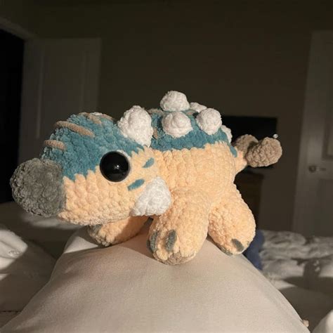 Pattern Only Bumpy Ankylosaurus Cute Crochet Plush Pattern Instructions Etsy