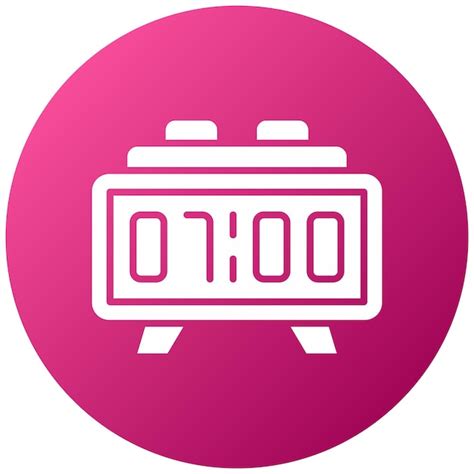 Premium Vector Digital Clock Icon Style