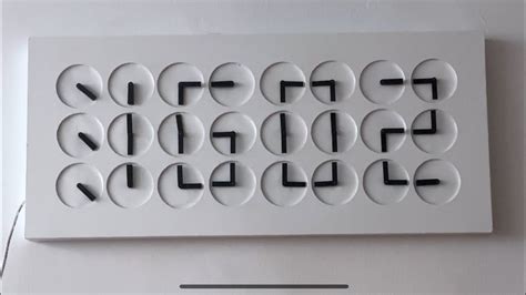 Digital Clock Made Of Analog Clocks Custom Clockclock24 Project Youtube