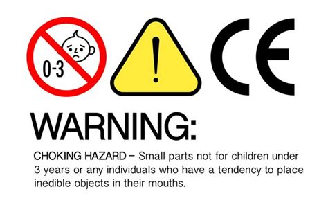 Choking Hazard Sign Sticker Or Banner Premium Vector