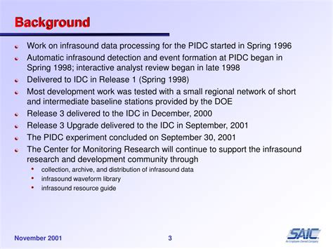 Ppt Infrasound Data Processing At The Pidc Powerpoint Presentation Free Download Id5056446