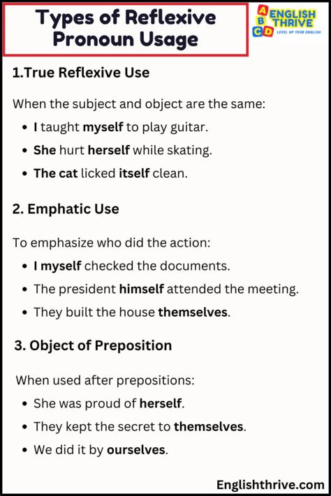 39 Reflexive Pronouns Lists Definition Rules And Exercises