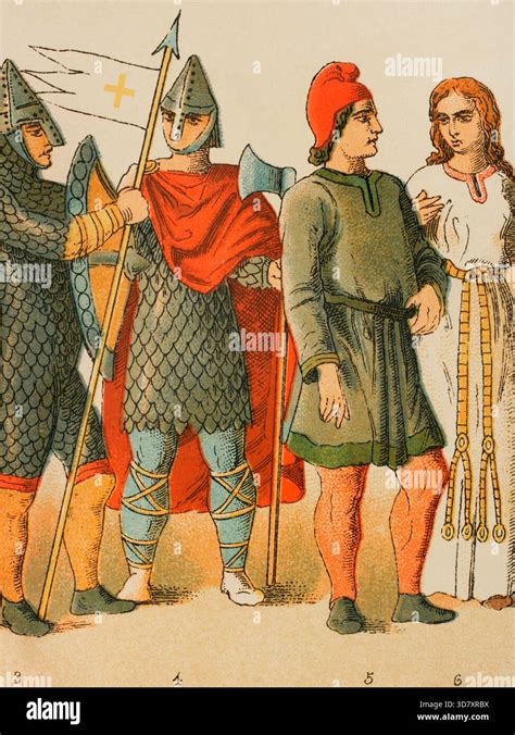History Of France 1000 1884 From Left To Right 3 4 Warriors 5 6