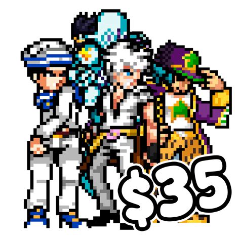 Mugen Sprite Sheet Pack Jojo Trio Chars By Kawaibear7 On Deviantart