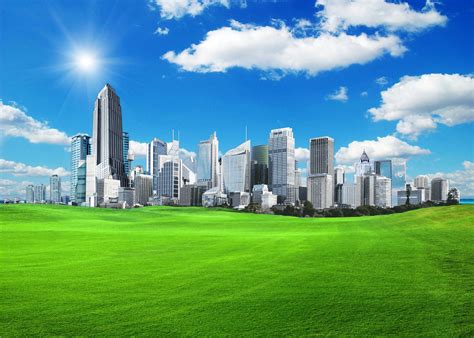 Frutiger Aero City 1 City Background Windows Aero Background