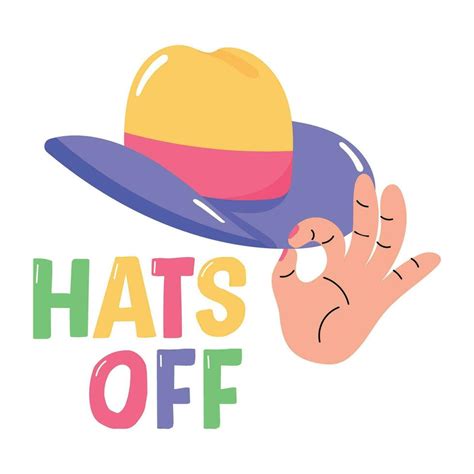 Trendy Hats Off 28087855 Vector Art At Vecteezy
