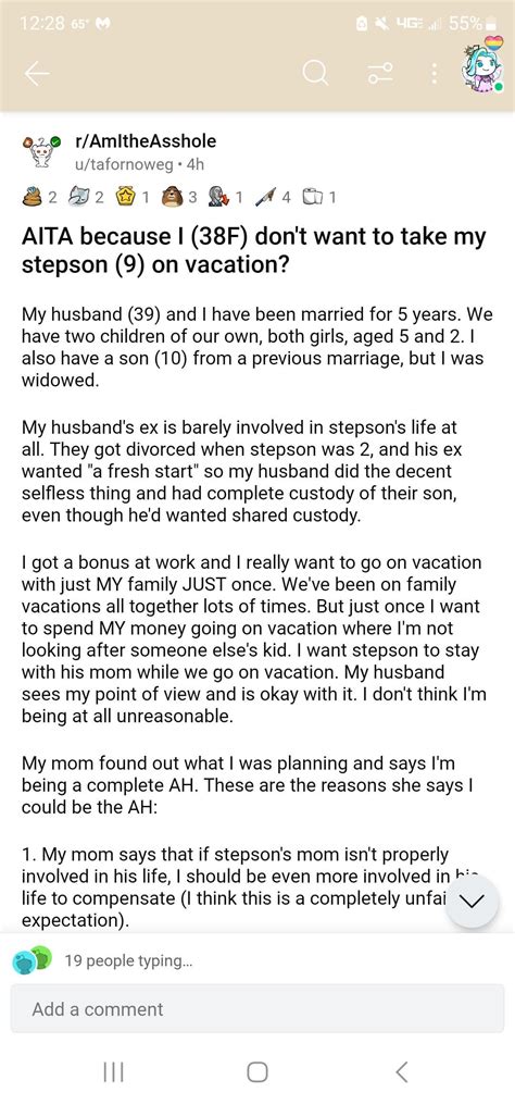 Aita Because I 38f Dont Want To Take My Stepson 9 On Vacation R