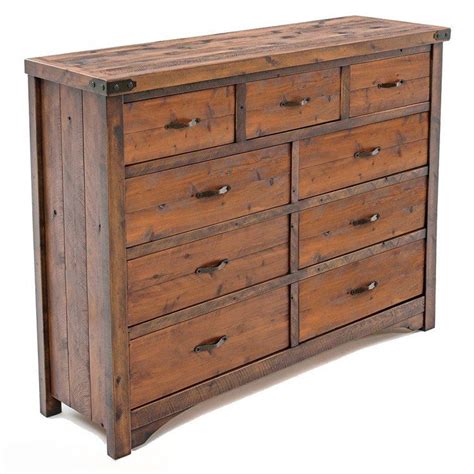 Sawmill 9 Drawer Rough Sawn Dresser Diy Furniture Bedroom Rustic