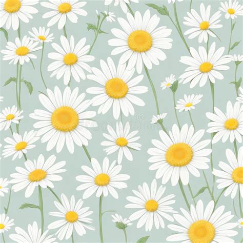 Daisy Flower Pastel Cute Wallpaper Stock Illustration Illustration Of