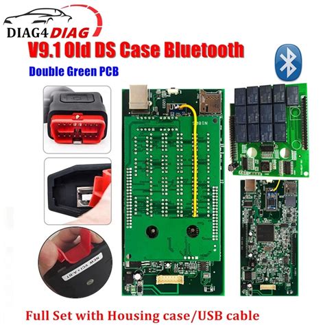 DS Double PCB A V V USB BT OBD Scanner Code Reader