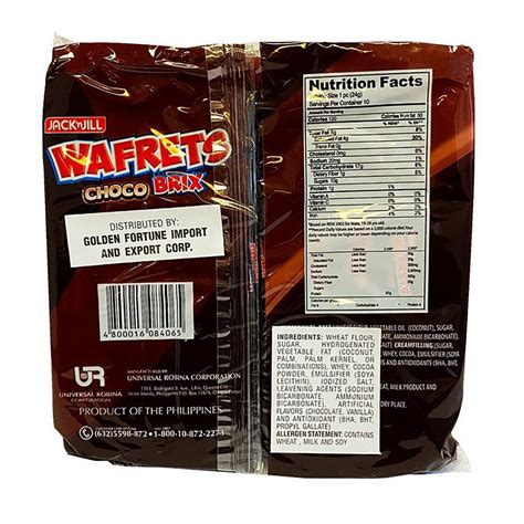 Jack And Jill Wafrets Choco Brix Extra Big 24g X10 Chocolate Wafers Pinoy Groseri
