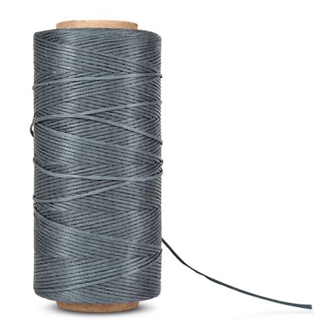 Flat Waxed Thread Gray 284yard 1mm 150d Wax String Cord Sewing