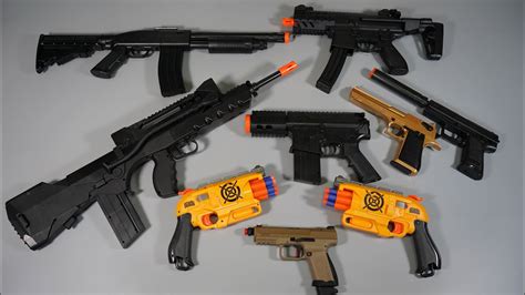 Nerf Gun Double Revolver Toy Gun Airsoft Gun Tp9 Famas Sig Mpx
