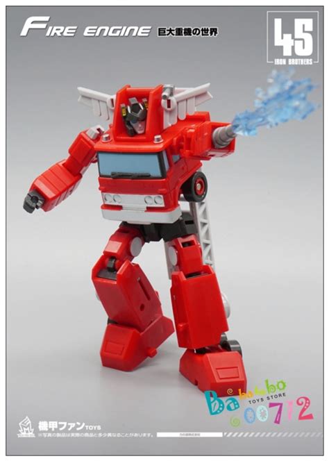 Transformers Toy Mft Mf 45 Mf 46 Fire Engine Crane Mini G1 Inferno Grapple