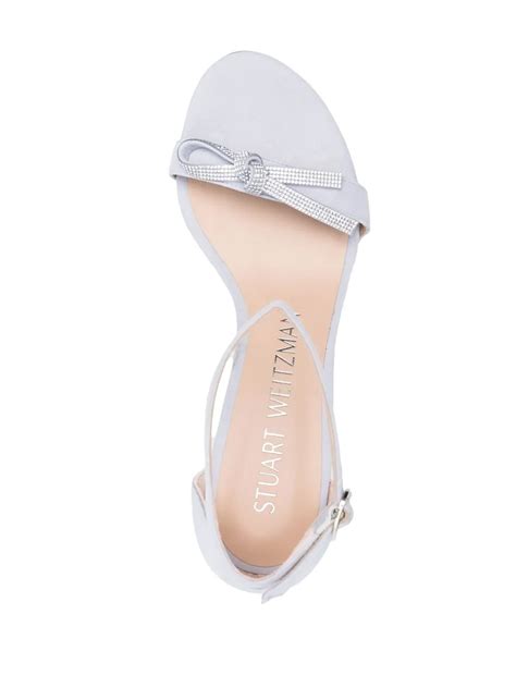 Stuart Weitzman Nearlynude Sw Bow 85mm Sandals Farfetch