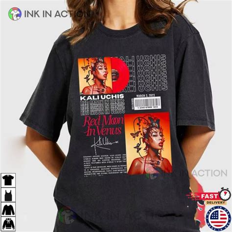 Kali Uchis Red Moon In Venus Merch Print Your Thoughts Tell Your