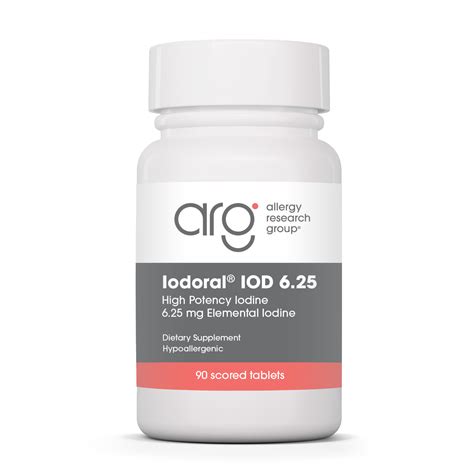 Iodoral 6.25 mg Iodine Supplement | Allergy Research Group