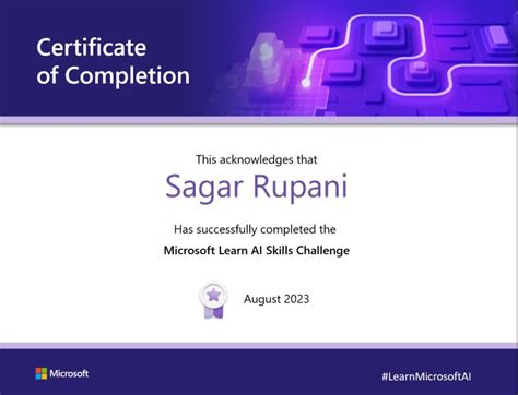 Sagar Rupani On Linkedin Ai Microsoftlearn Aichallenge Artificialintelligence