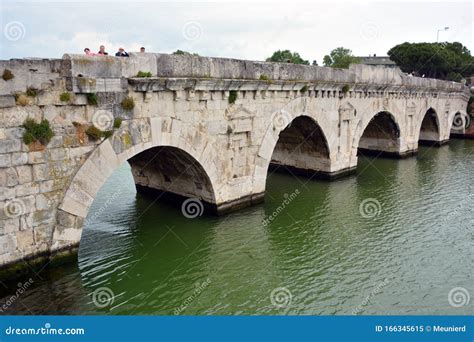 Bridge Of Tiberius Italian Ponte Di Tiberio Editorial Image Image Of