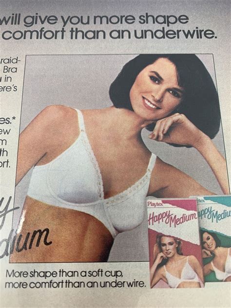 Vintage 1985 Print Ad Playtex Bra Genuine Magazine Advertisement Paper