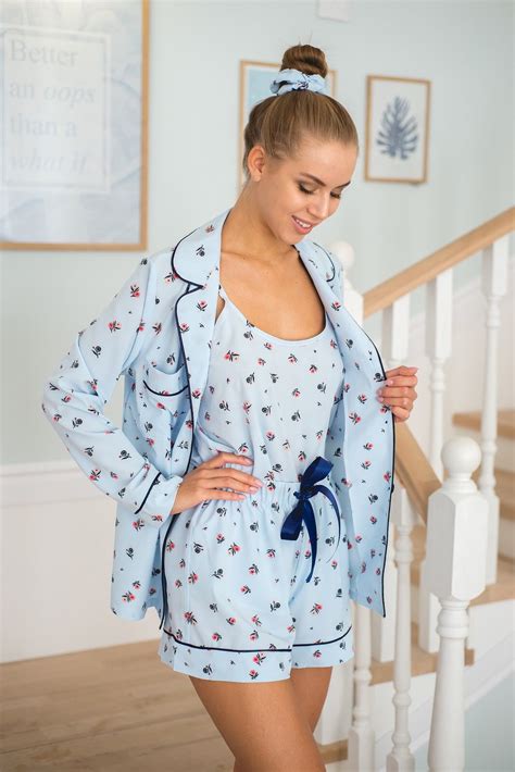 Cute Pjs Cute Pajamas Night Suit Home Dress Fashion Line Pajama Shorts Look Chic Ribbed