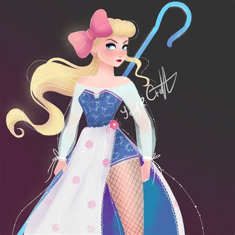 Bo Peep Disney Princess Fan Art Disney Princess Art Disney Fun
