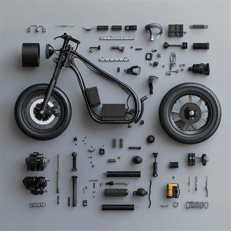 Exploded View Of 3d Printed Hardware Assembly High Resolution Ai Art