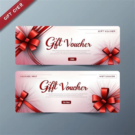 T Voucher Template With Discount Premium Ai Generated Image