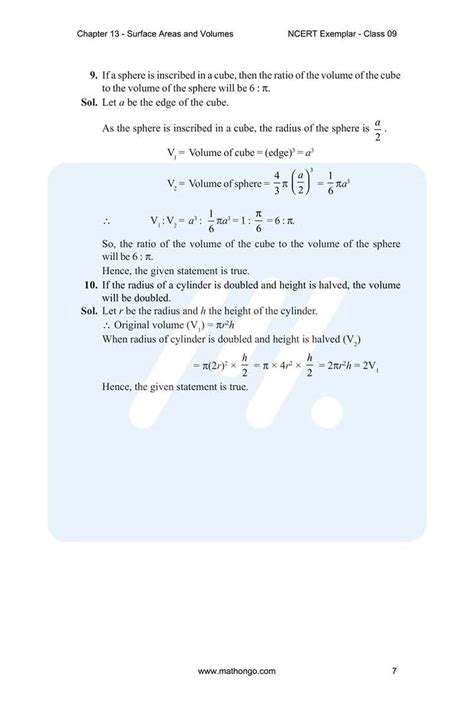 Ncert Exemplar For Class 9 Maths Chapter 13 Mathongo