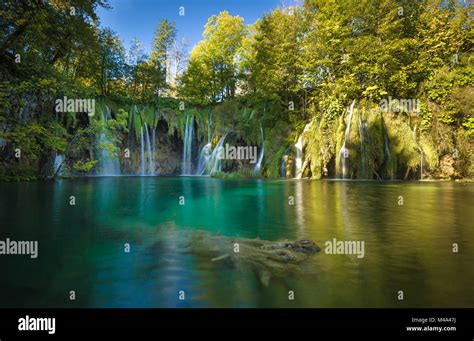Plitvice Lakes National Park Croatia Unesco World Heritage Site Stock