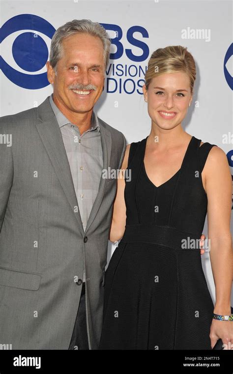 Gregory Harrison At Left And His Daughter Lily Harrison Arrive At