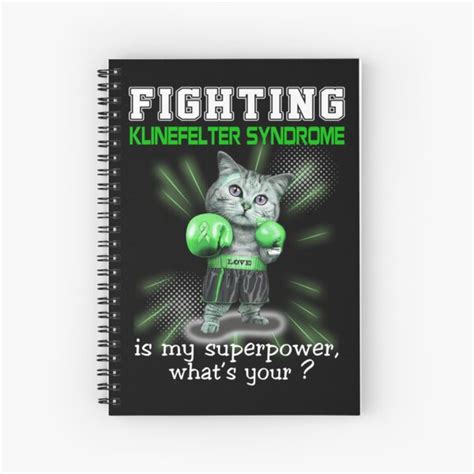 Cuaderno De Espiral «el Síndrome De Klinefelter De Peleas De Gatos
