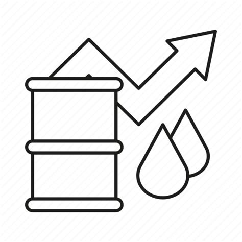 Commodity Fuel Graph Oil Price Icon Download On Iconfinder
