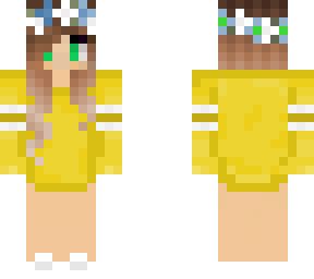 Cute Hoodie Girl Minecraft Skin
