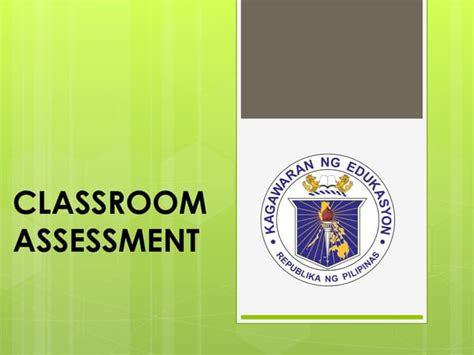 Classroom Assessment Per Do 8 S2015pptx