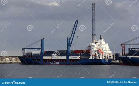 Container Ship Laura S Of Gs Lines Moored In The Port Ponta Delgada Sao Miguel Azores