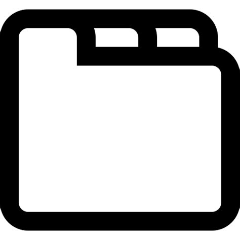 Tabs Super Basic Straight Outline Icon