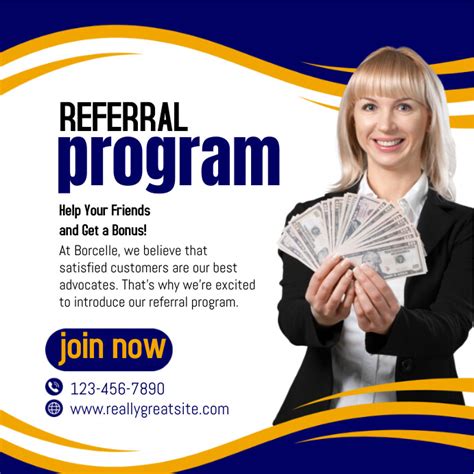 Referral Program Instagram Post Template Postermywall