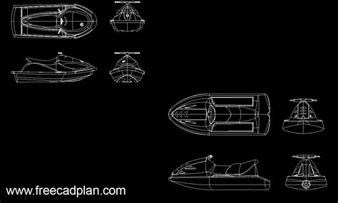 Ski Jet Dwg Block Cad Di Autocad Unduh Free Cad Plan