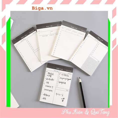 Mua Sổ Kế Hoạch Giấy Note To Do List Ghi Nhớ Công Việc Hằng Ngày Phong