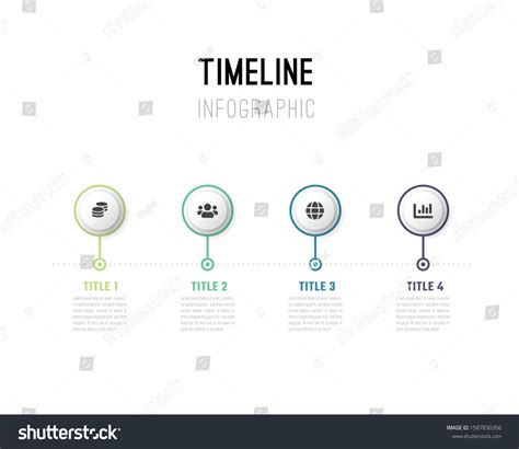 Vector Illustration Timeline Chart Process Diagram Stock Vector