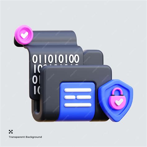 Premium Psd Data Encryption 3d Icon